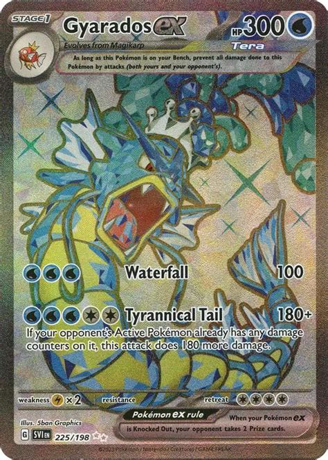 Pokemon Scarlet Violet Base Set Single Card Ultra Rare Gyarados Ex 225
