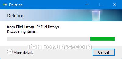 Delete Older Versions Of File History In Windows Tutorials