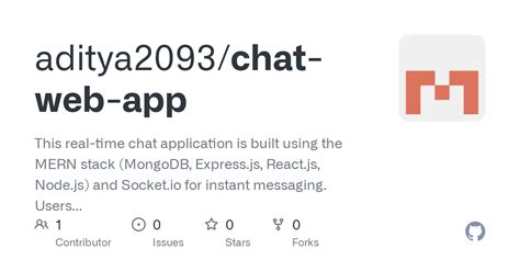 Github Aditya2093chat Web App This Real Time Chat Application Is