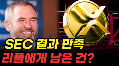 리플 이것 만 만족하면 대상승 나옵니다 리플 Xrp Sec Youtube