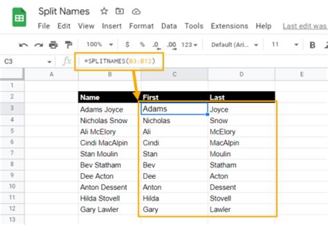 Ways To Separate First And Last Names In Google Sheets Ok Sheets