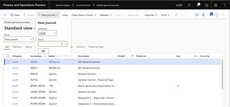 General Journal Posting For Multiple Companies D365fo Anitha