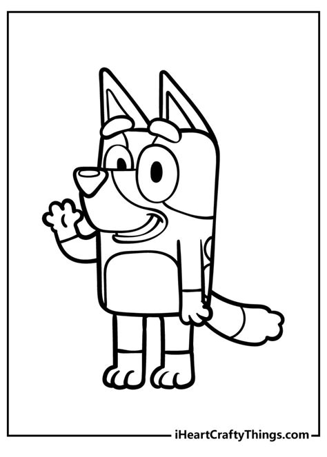 Bluey Unicorse Coloring Page