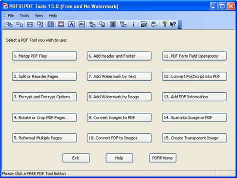 free pdf tools to merge split encrypt rotate crop header