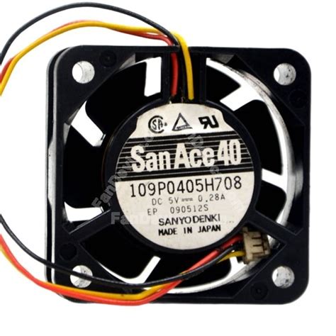 Sanyo Denki San Ace 40 109p0405h708 Dc 5v 0 28a 4015 Axial Cooling Fan