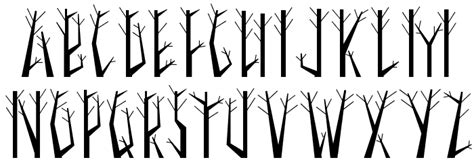 Tree Branch Font