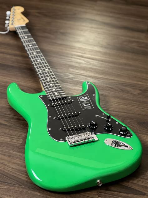 Neon Green Electric Guitar