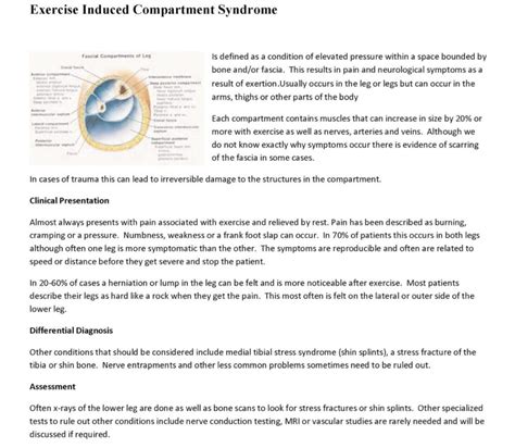 Compartment Pressure Testing Carleton Sport Medicine Clinic