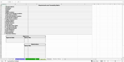 Rtm Excel Template