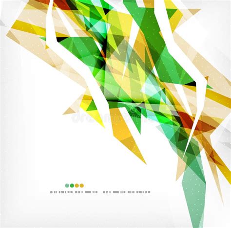 angular geometric color shapes stock vector illustration of design
