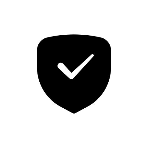 Shield With Check Mark Icon Vector Vector Art At Vecteezy
