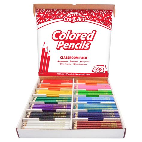 Cra Z Art Colored Pencil Classroom Pack Assorted Colors 462pack