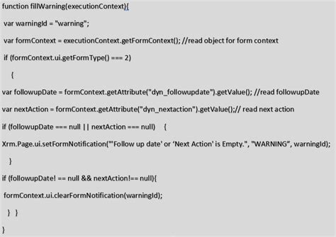 Dynamics 365 Form Level Notification Using Javascript Dynatecon Solutions