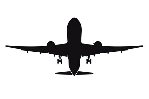 Silueta Avion Png Para Descargar Gratis