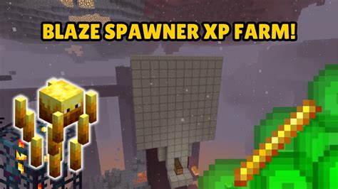 Easy Blaze Spawner Xp Farm Minecraft Bedrock And Java 1 21 Youtube
