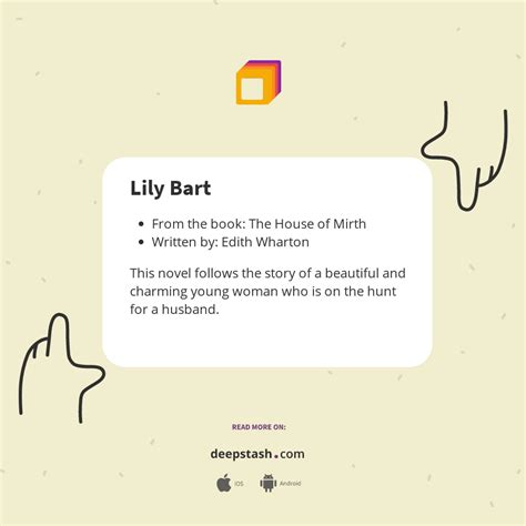 Lily Bart Deepstash