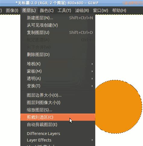 Gimp基础 对齐工具 按选区