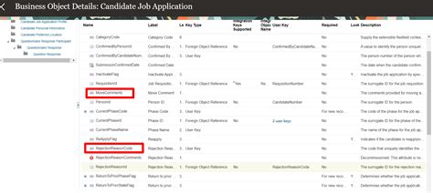 In Which Table Does The Candidate Job Application Fields Are Stored