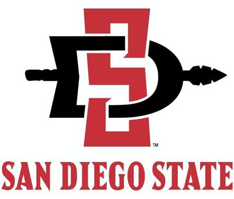 San Diego State University Sports Logo In Red And Black Sdsu Logo