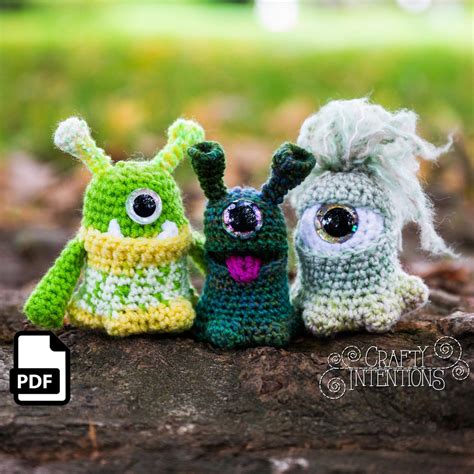 Small Blob Monsters Crochet Pattern By Crafty Intentions Downloadable Digital Pdf Etsy