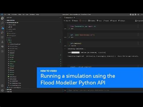 Running A Simulation Using The Flood Modeller Python Api Flood Modeller