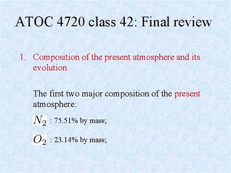 atoc 4720 class 42 final review 1 composition