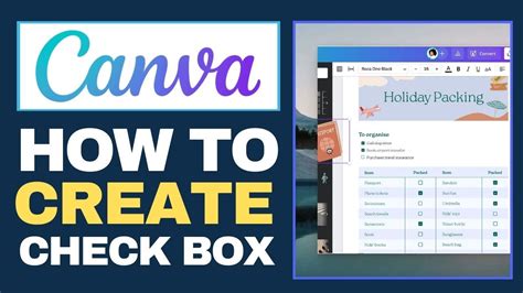 How To Create Clickable Checkbox Lists In Canva 2025 Youtube