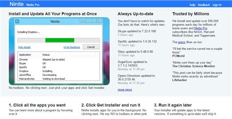 Ninitecom Install Multiple Applications With One