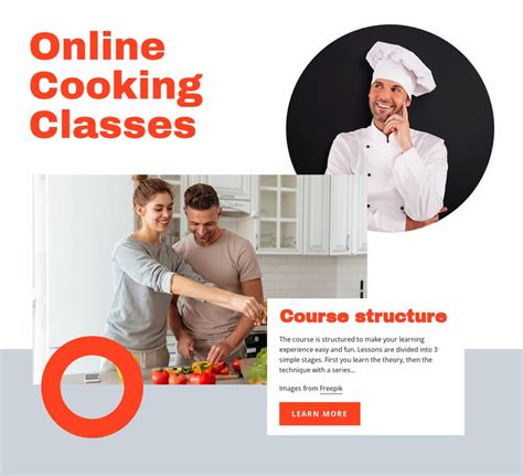 Online Cooking Classes Website Template By Nicepage