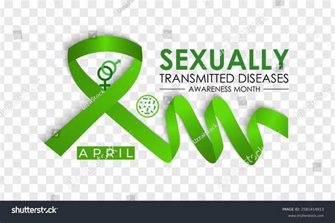 Sexually Transmitted Diseases Stds Awareness Month Stock Vector