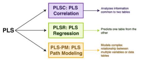 pls methods with their main goals pls correlation is the method