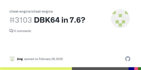 dbk64 in 7 6 · issue 3103 · cheat engine cheat engine · github