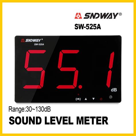 Aliexpress Com Buy SNDWAY Digital Sound Level Meter Noise Db Meter Measuring Large Screen