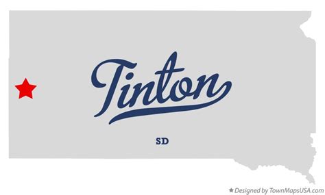 Map Of Tinton Sd South Dakota