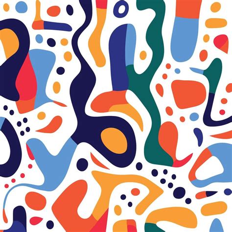Pattern Design Made With Colorful Shapes Pattern In The Style Of Roy Lichtenstein White Pattern Design Made With Colorful Shapes Pattern In The Style Of Roy Lichtenstein White