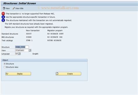 O SAP Tcode Customizing General Info System Transaction Code