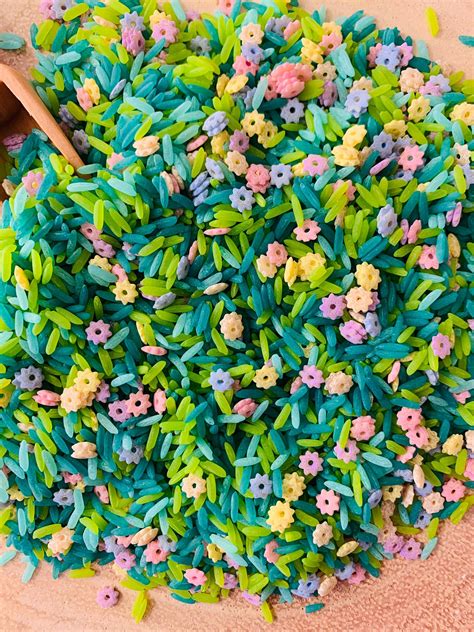 Spring Garden Sensory Rice Sensory Bin Fillers Spring Meadow Loose