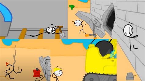 헨리 스틱민 은행을 털어라 구버전 모든 베드엔딩 Youtube