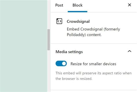 how to use the wordpress crowdsignal embed block