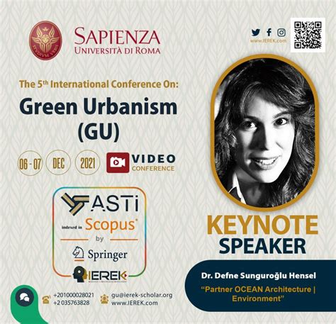 Green Urbanism Gu On Linkedin Ierek Gu Keynotespeaker Sustainability Sapienzauniversity