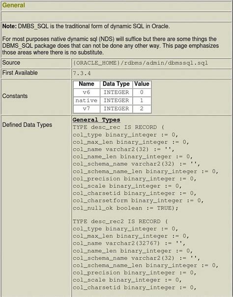 Oracle Dbmssql Dynamic Sqlword文档在线阅读与下载无忧文档 Oracle Dbmssql Dynamic Sqlword文档在线阅读与下载无忧文档