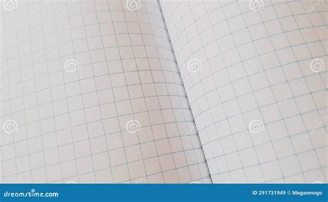 Open Checkered Notebook Or Paper Spread Background Stock Image Image