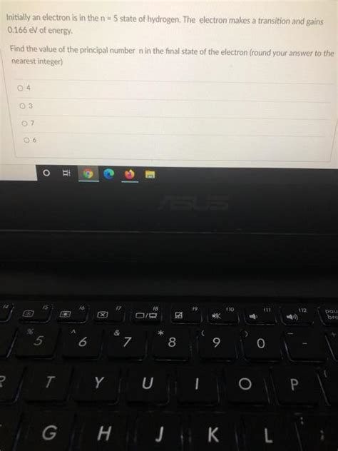 Solved Initially An Electron Is In The N 5 State Of