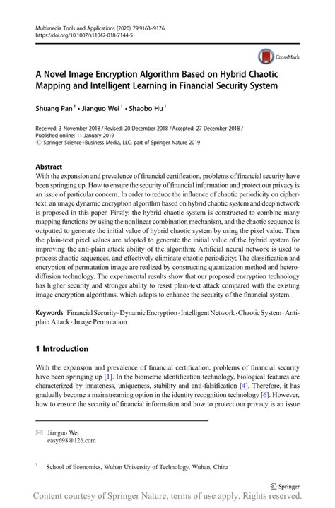 A Novel Image Encryption Algorithm Based On Hybrid Chaotic Mapping And