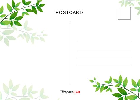19 Printable Postcard Templates And Designs [word Pdf Psd] Worksheets