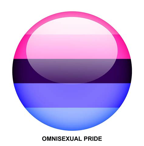 Omnisexual Pride Flag Button On White Background 46467693 Vector Art At
