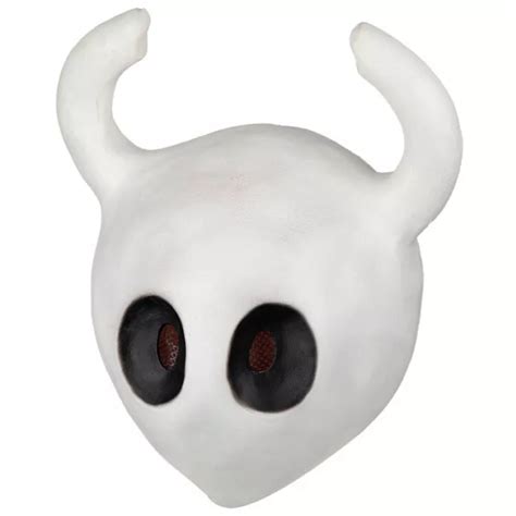 Hollow Knight Quirrel Mask Halloween Masquerade Full Face Mask White