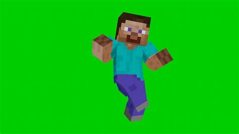 Minecraft Steve Dancing Green Screen Download Copyright Free High Quality Ncgsv Youtube