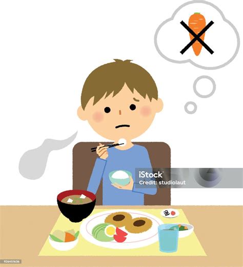 Boy Picky Eater Stock Illustration Download Image Now Adult Boys