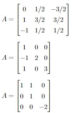 Solved Check If The Following Matrix Is Diagonalizable Chegg